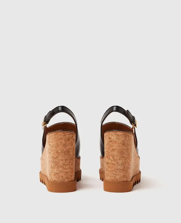 Stella McCartney Sneak-elyse Slingback Sandals - Black