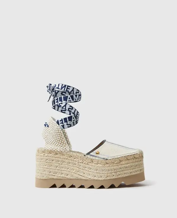 Stella McCartney Gaia Striped Espadrilles