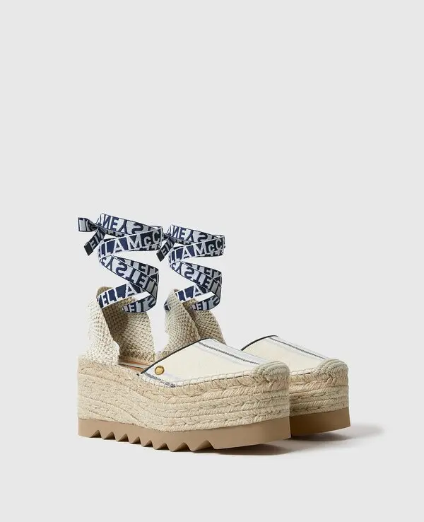 Stella McCartney Gaia Striped Espadrilles