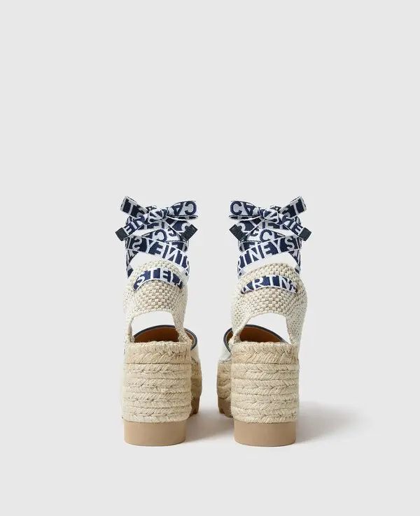 Stella McCartney Gaia Striped Espadrilles