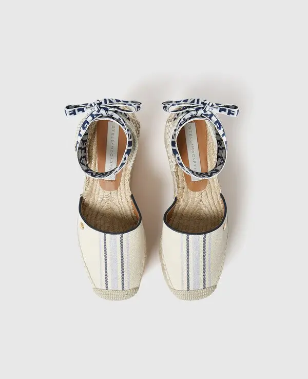 Stella McCartney Gaia Striped Espadrilles