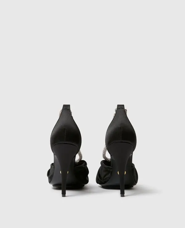Stella McCartney Knotted Satin Sandals
