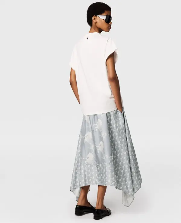 Stella McCartney Horse Print Silk Midi Skirt - 4092