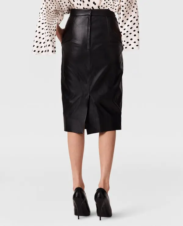 Stella McCartney Vegan Leather Midi Skirt
