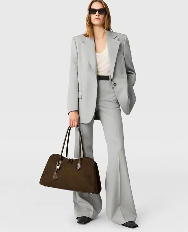 Stella McCartney Mid-rise Bootcut Trousers - Sage