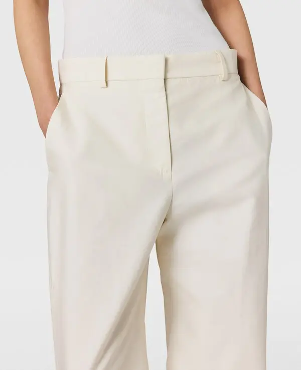 Stella McCartney Washed Cotton Straight Trousers
