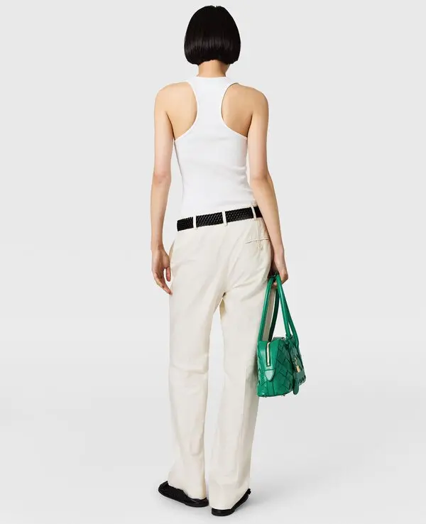Stella McCartney Washed Cotton Straight Trousers