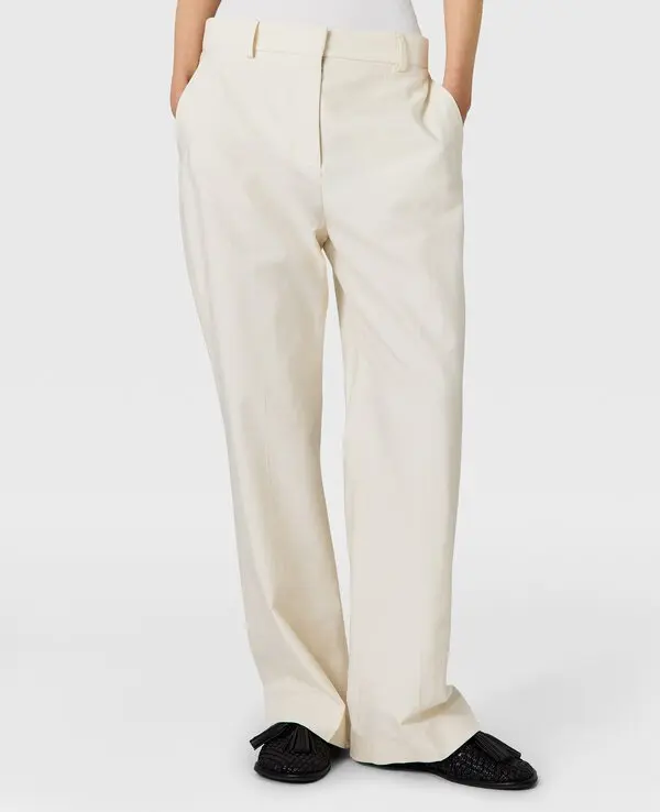 Stella McCartney Washed Cotton Straight Trousers