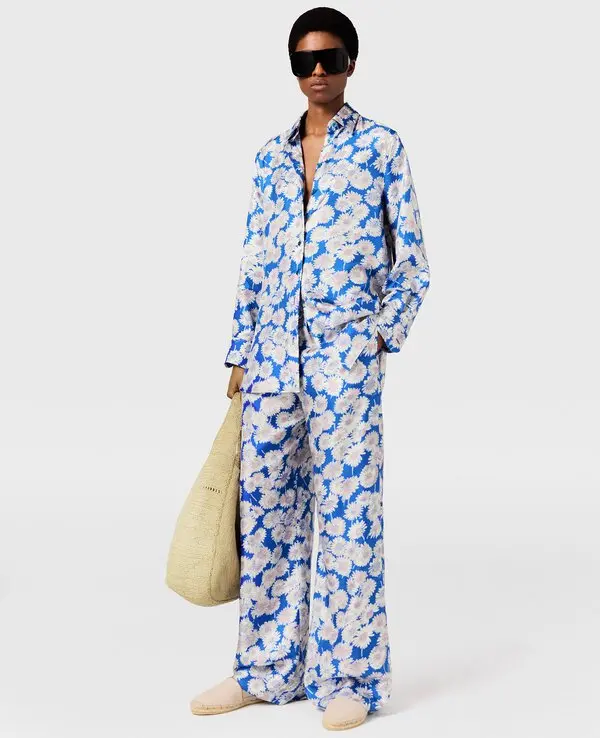 Stella McCartney Daisy Print Oversized Trousers
