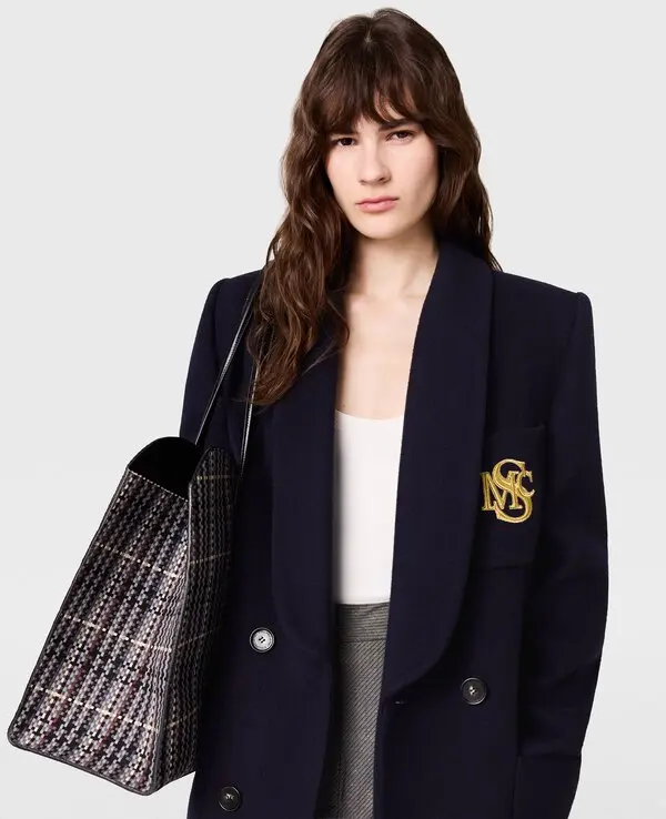 Stella McCartney Crest-embroidered Wool Coat