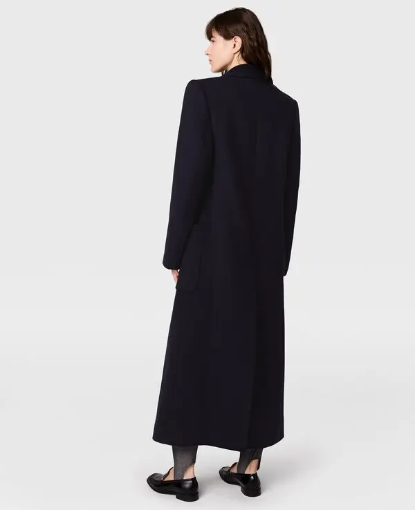 Stella McCartney Crest-embroidered Wool Coat