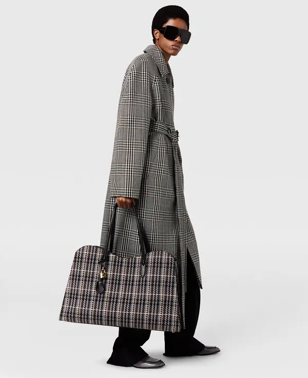 Stella McCartney Checked Belted Wool Coat