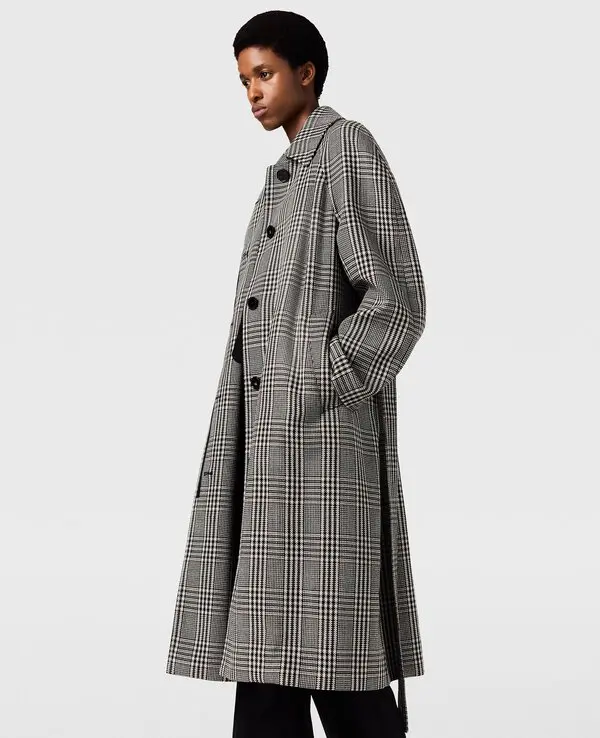 Stella McCartney Checked Belted Wool Coat