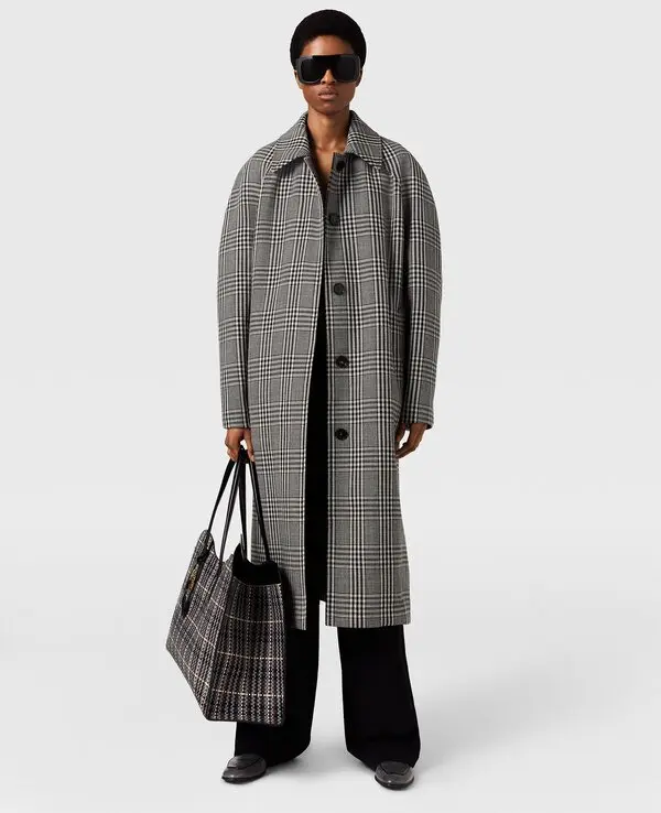 Stella McCartney Checked Belted Wool Coat