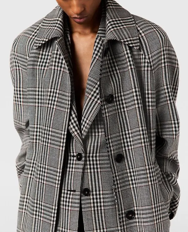Stella McCartney Checked Belted Wool Coat