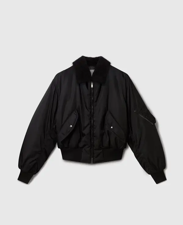 Stella McCartney Collared Zip-up Bomber Jacket