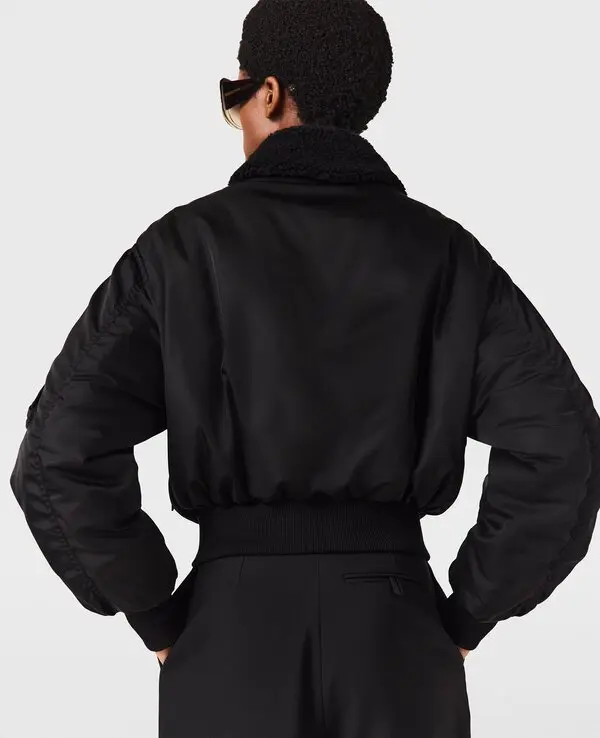 Stella McCartney Collared Zip-up Bomber Jacket