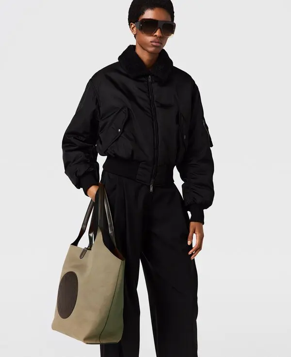 Stella McCartney Collared Zip-up Bomber Jacket