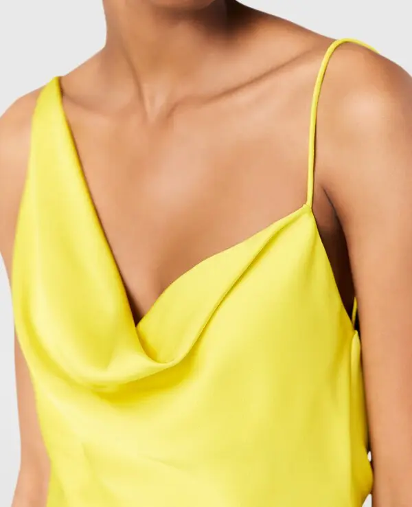 Stella McCartney Cowl Neck Slip Satin Dress