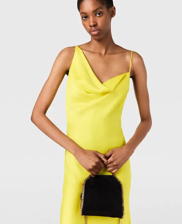 Stella McCartney Cowl Neck Slip Satin Dress