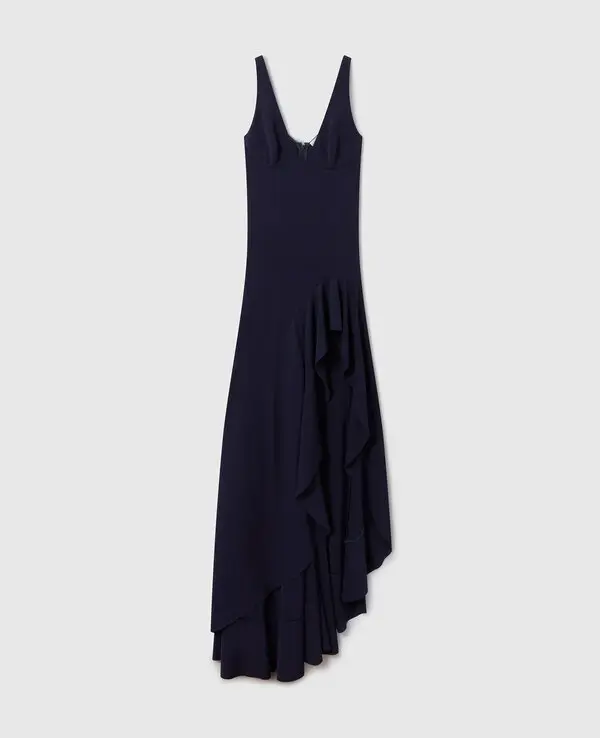 Stella McCartney Frill Slit Evening Gown