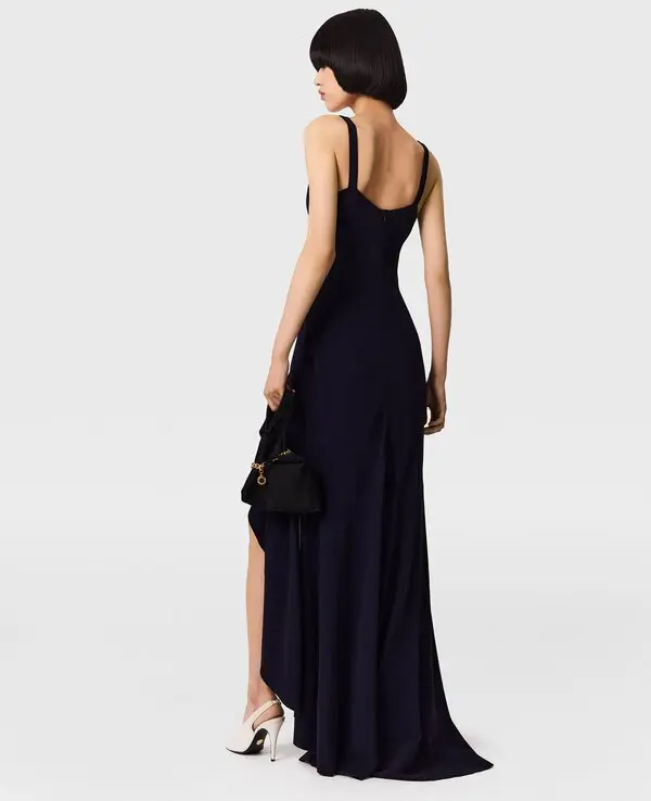 Stella McCartney Frill Slit Evening Gown