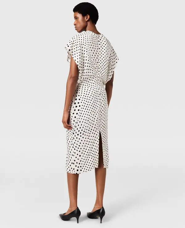 Stella McCartney Polka Dot V-neck Midi Dress