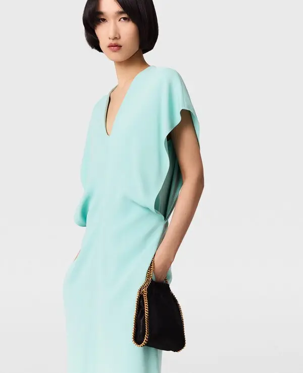 Stella McCartney V-neck Midi Dress - Mint