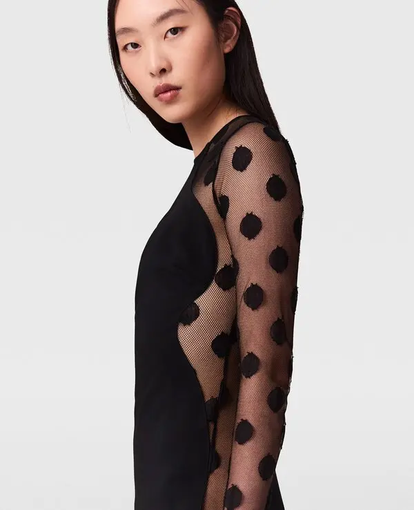 Stella McCartney Long-sleeve Polka Dot Miracle Dress