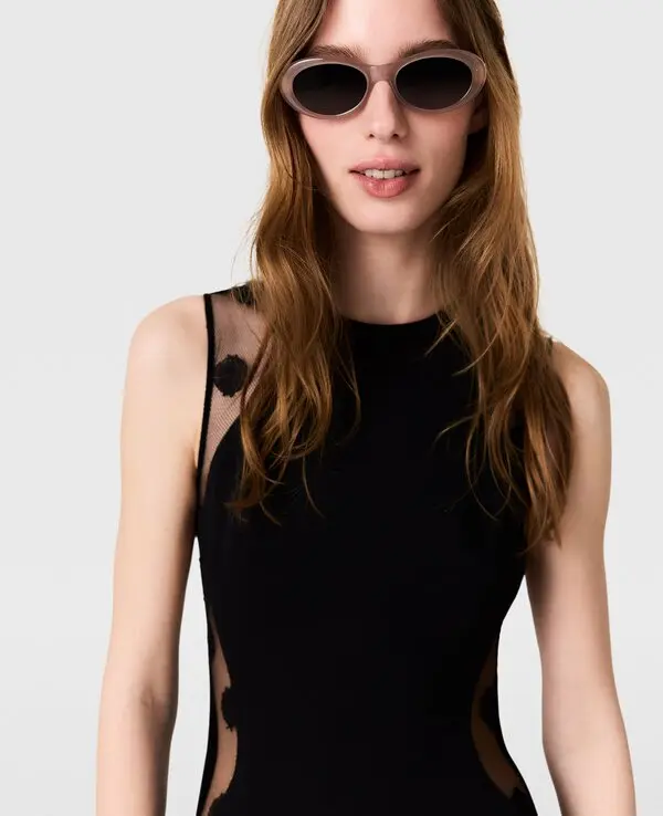Stella McCartney Sleeveless Polka Dot Midi Dress