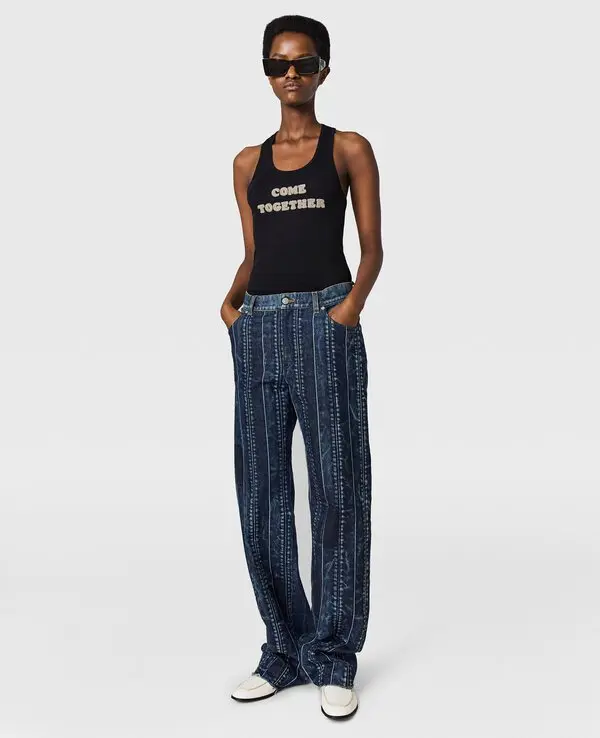 Stella McCartney Paneled Straight Jeans