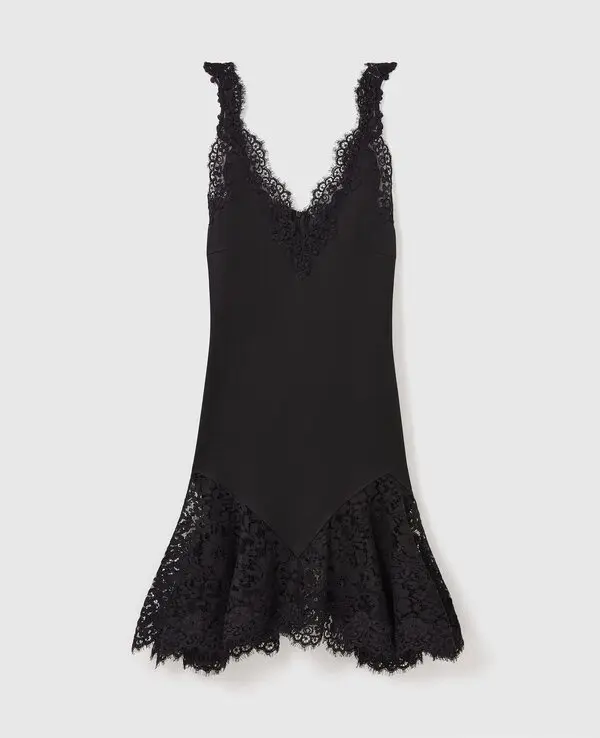 Stella McCartney Lace-trimmed Dress - Black