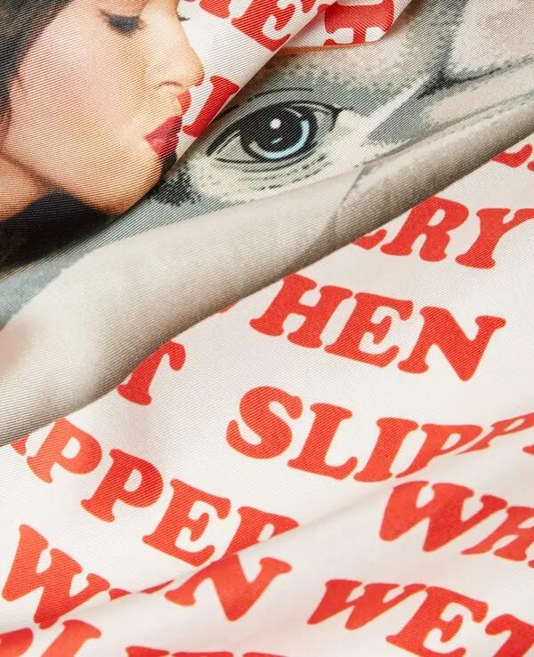 Stella McCartney Jeff Koons Slippery When Wet Scarf