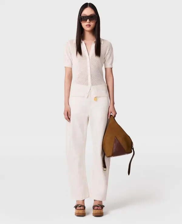 Stella McCartney Cropped Barrel-leg Jeans