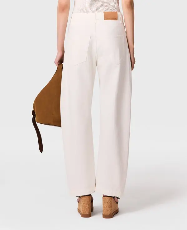Stella McCartney Cropped Barrel-leg Jeans