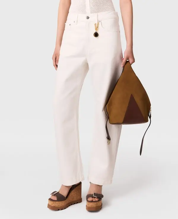 Stella McCartney Cropped Barrel-leg Jeans