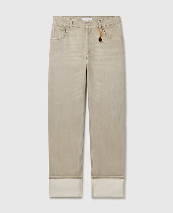 Stella McCartney Straight Turn-up Jeans