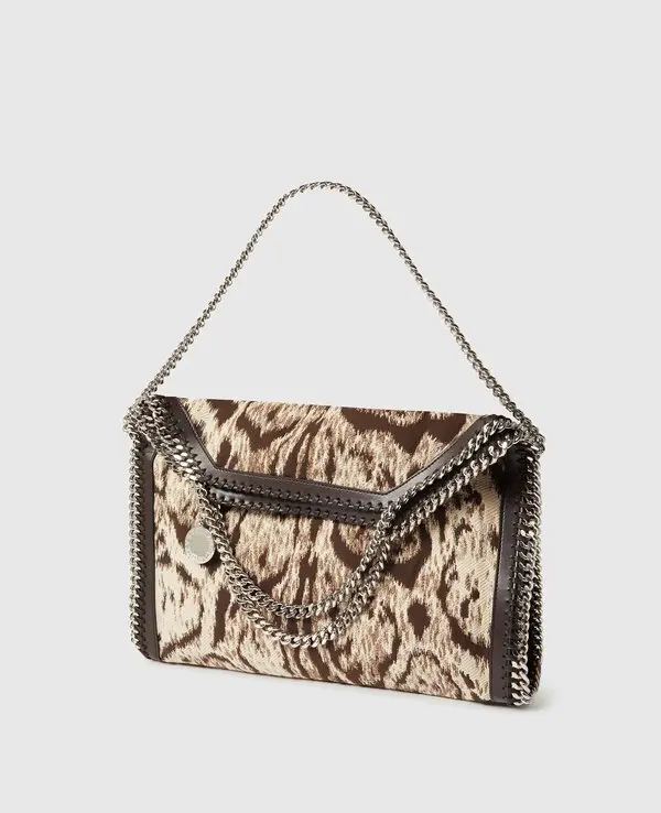 Stella McCartney Falabella Cloud Leopard Fold-over Tote Bag