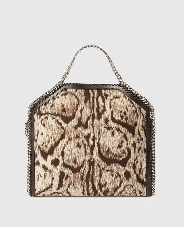 Stella McCartney Falabella Cloud Leopard Fold-over Tote Bag