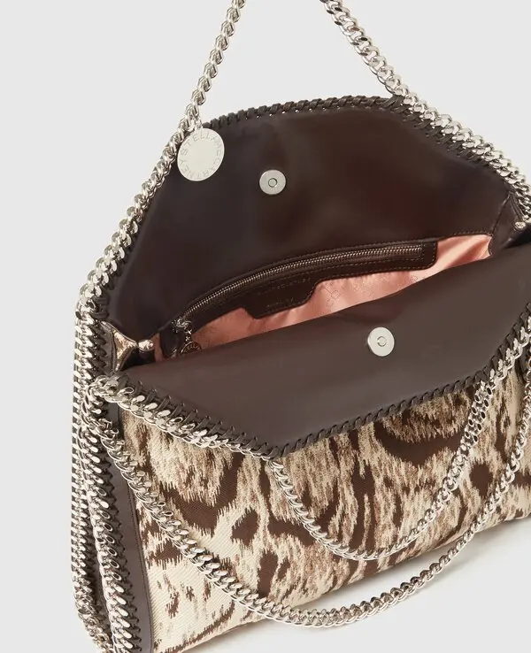 Stella McCartney Falabella Cloud Leopard Fold-over Tote Bag