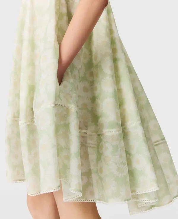 Stella McCartney Daisy Print Halterneck Mini Dress