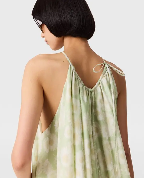 Stella McCartney Daisy Print Halterneck Mini Dress