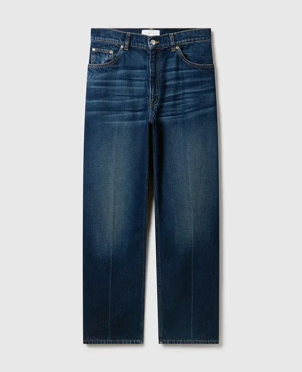 Stella McCartney Crest-embroidered Straight Leg Jeans