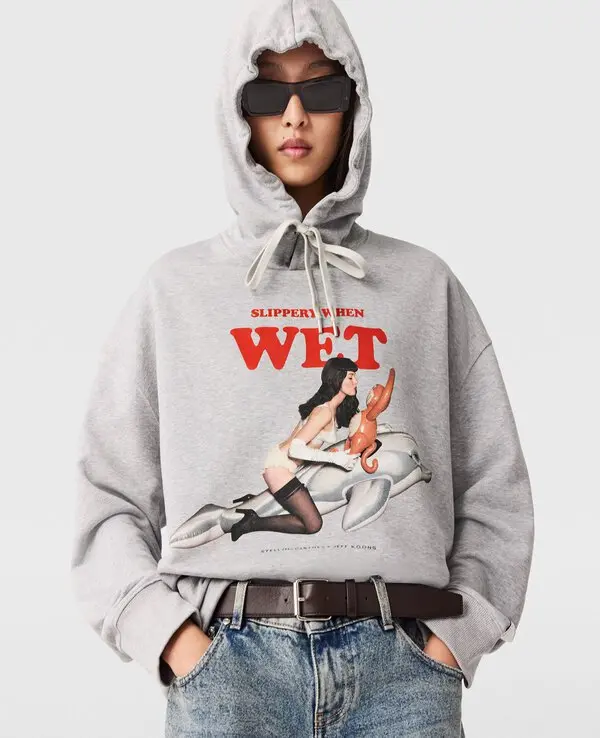 Stella McCartney X Jeff Koons "slippery When Wet" Organic Cotton Hoodie