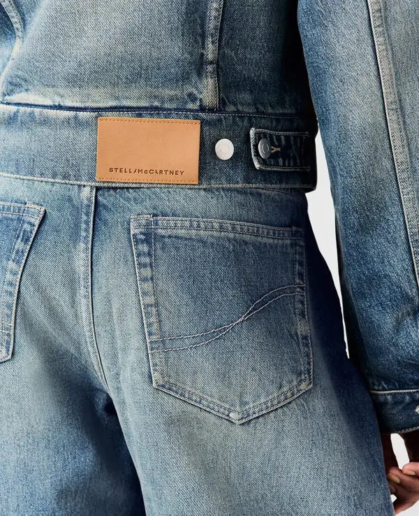 Stella McCartney Paneled Corduroy And Denim Jeans