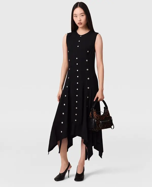 Stella McCartney Snap-detail Midi Dress