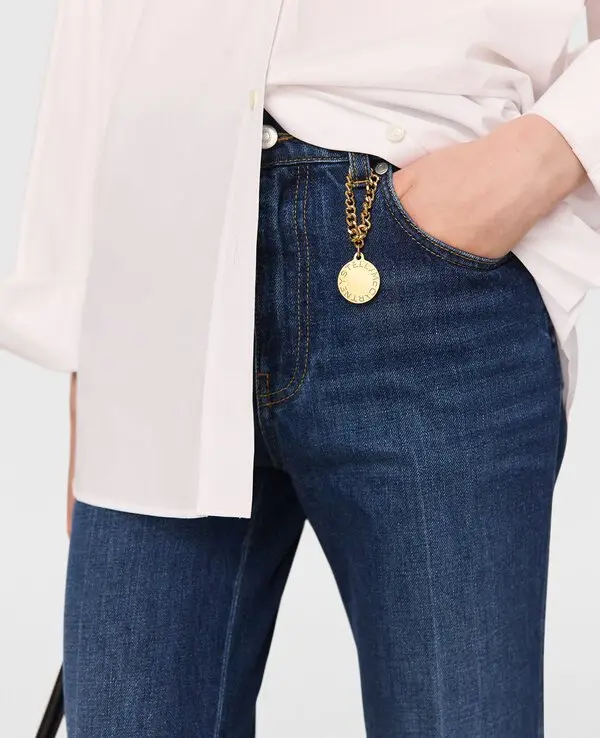 Stella McCartney Cropped Kick Flare Jeans