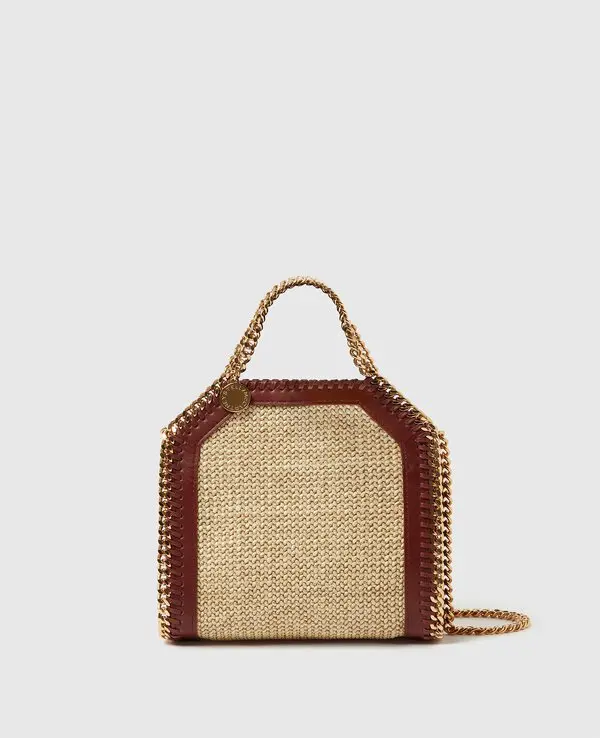 Stella McCartney Falabella Raffia Mini Tote Bag