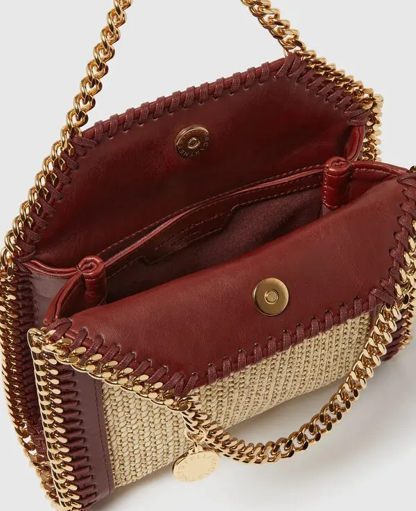 Stella McCartney Falabella Raffia Mini Tote Bag