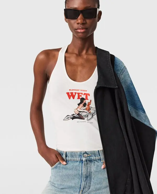 Stella McCartney X Jeff Koons "slippery When Wet" Graphic Tank